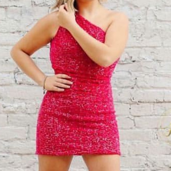 Dresses | Hot Pink Homecomingsnowball Dress | Poshmark